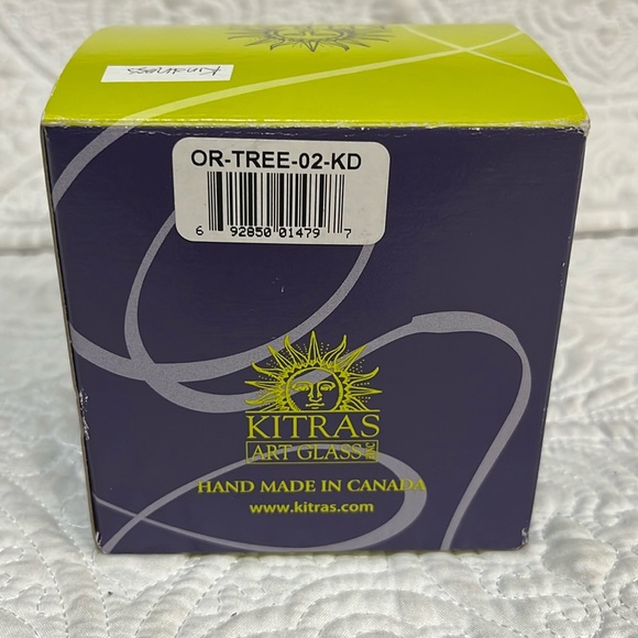 kitras | Holiday | Kitras Art Glass Tree Of Kindness Glass Ornament Nwt ...